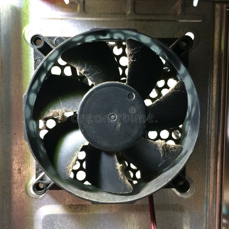 Closed Up Image of a Fan in Computer Stock Image - Image of dusty ...