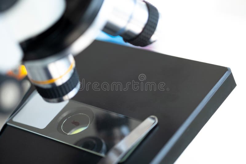 Microscope Len Closed Up is Scientific Equipment in Biology, Chemistry ...