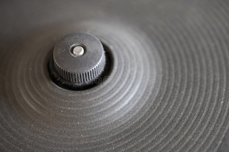 Closed Up of an Old Dusted Cymbal Stock Image - Image of grey, metal ...