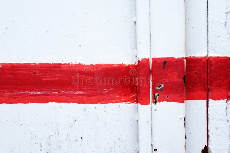 Closed Up Old Metal Door with Red Line Background. Stock Photo - Image ...
