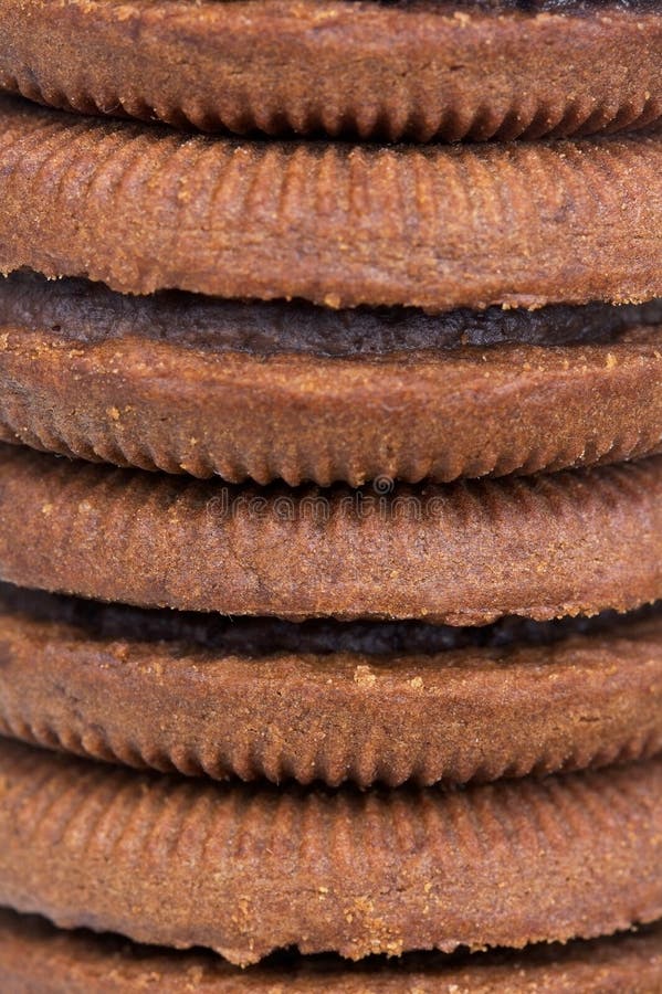 Closed-up Stack of Tasty Cookies Stock Photo - Image of chocolate ...