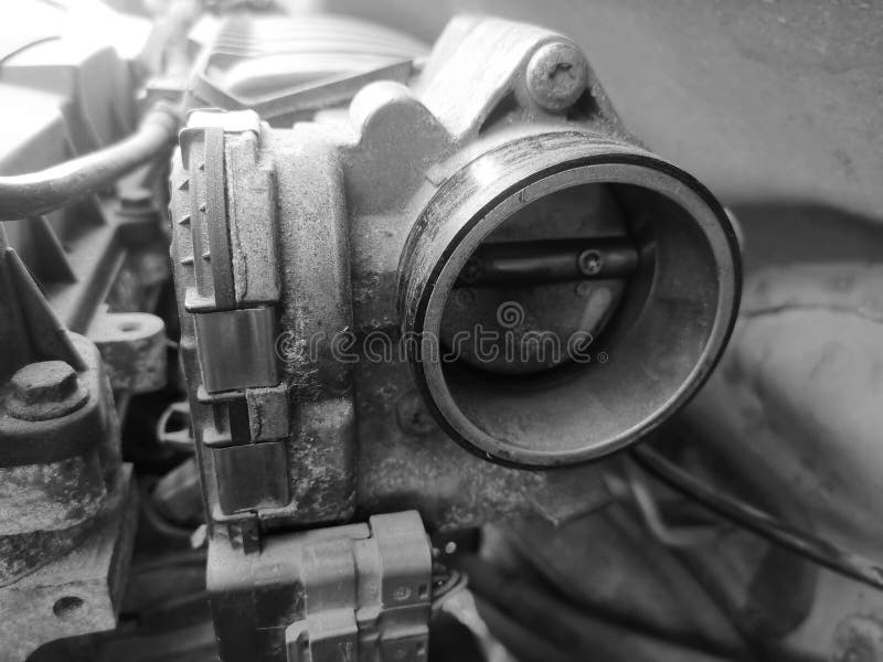 The Closed Up of Throttle Body and Engine Stock Image - Image of people ...