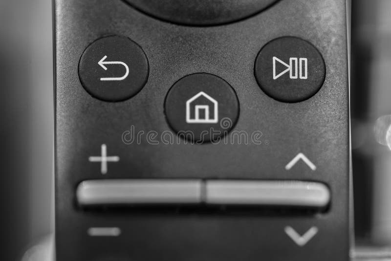 Closed Up with a TV Remote Control Stock Photo - Image of select, click ...