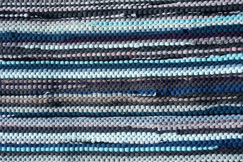 A Closed Up View Pattern of Blue Fabric Selected Stock Photo - Image of ...