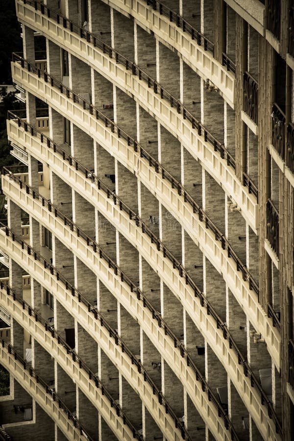 Closed View of Apartment Building Stock Photo - Image of effect, design ...