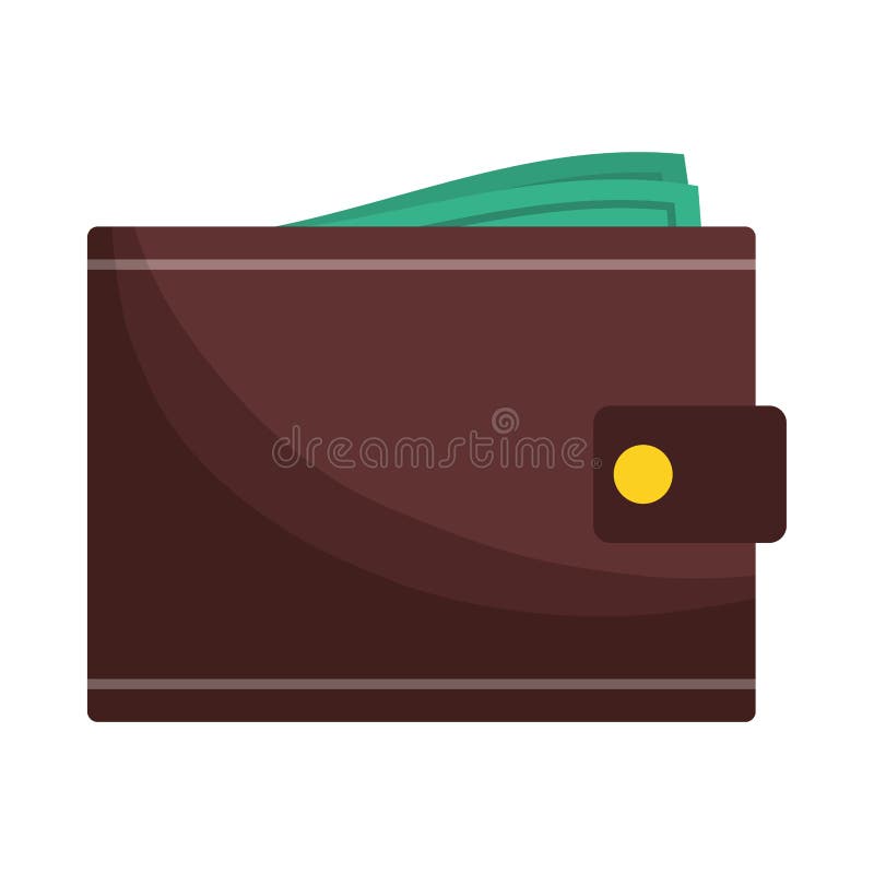 Closed wallet icon image stock illustration. Illustration of beauty ...