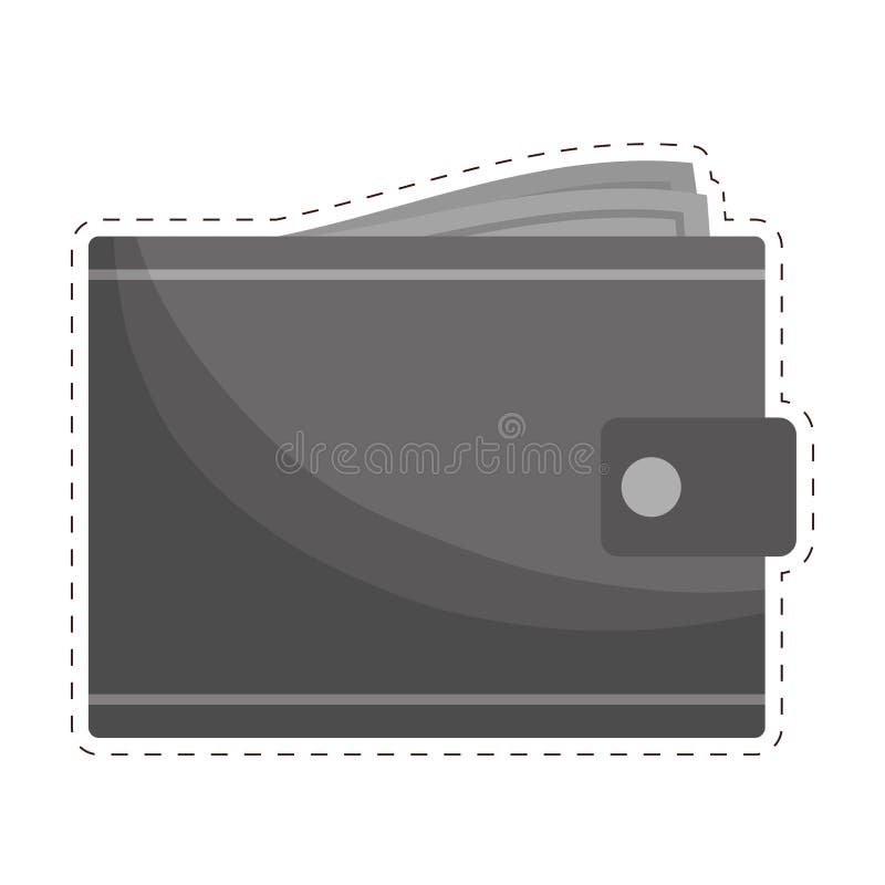 Closed wallet icon image stock illustration. Illustration of change ...