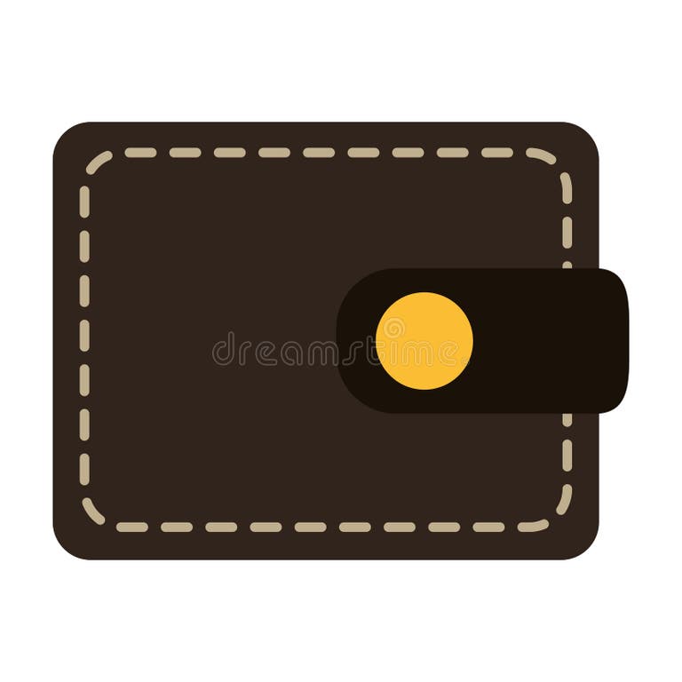Closed wallet icon image stock illustration. Illustration of beauty ...