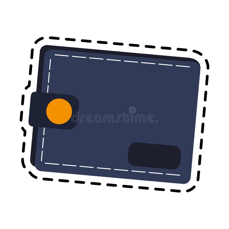 Closed wallet icon image stock illustration. Illustration of change ...