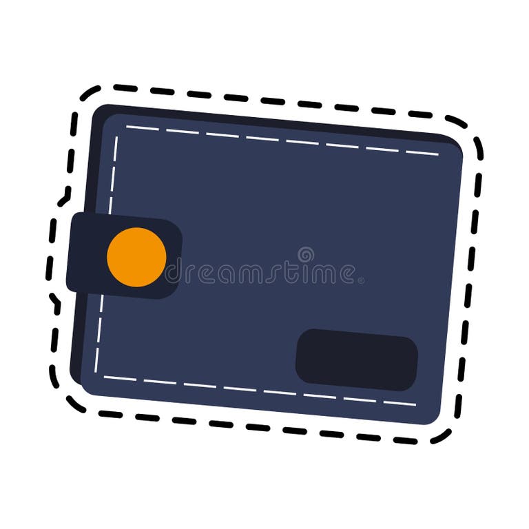 Closed wallet icon image stock illustration. Illustration of change ...