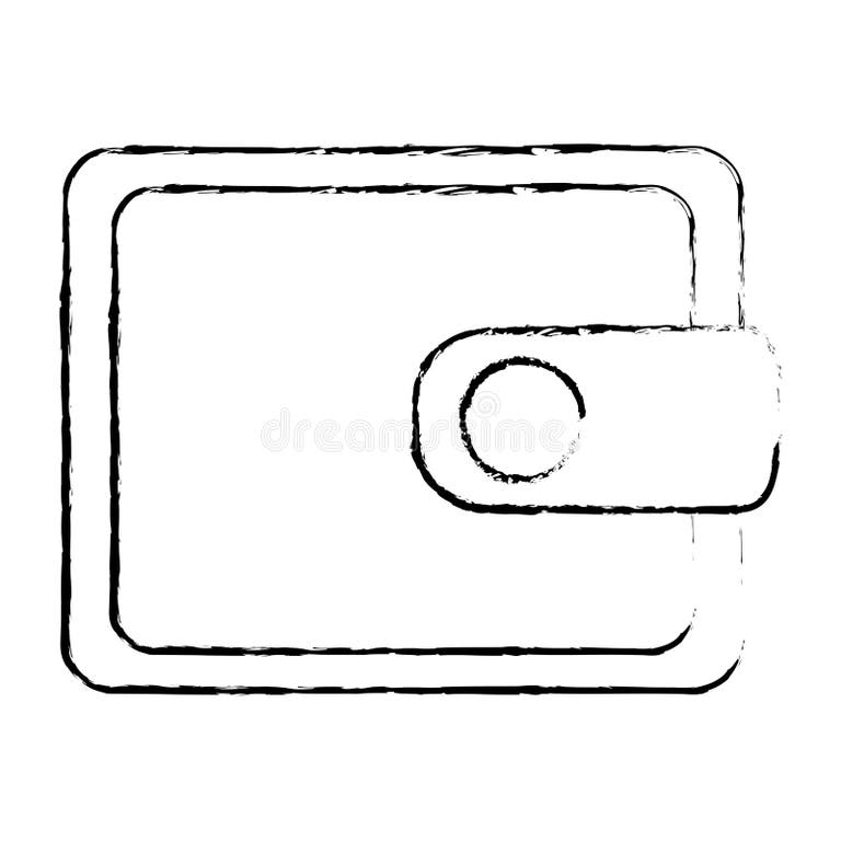 Closed wallet icon image stock vector. Illustration of baggage - 83960350