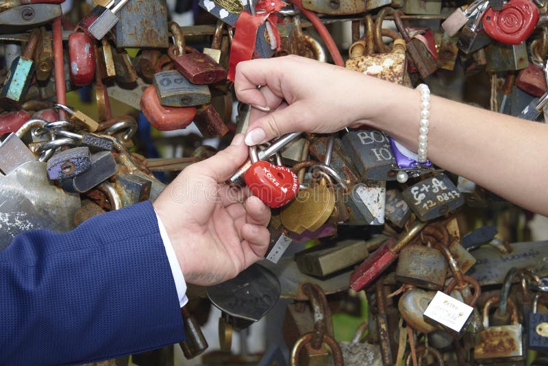 The wedding lock editorial photography. Image of concept - 120637067