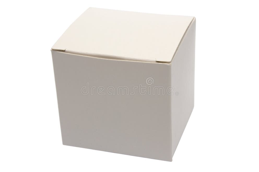 Closed white box stock image. Image of office, packing - 9375671