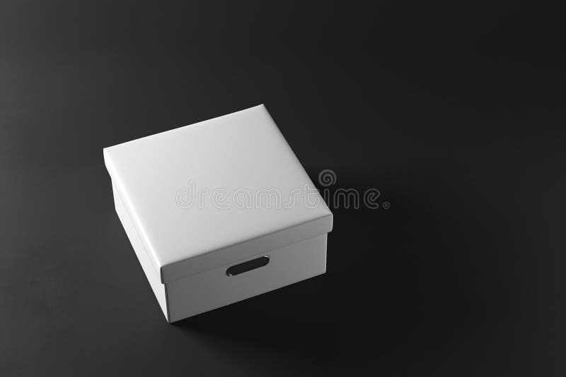 Closed white box stock illustration. Illustration of business - 97817030