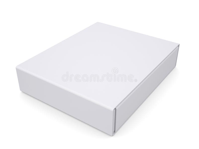 Closed white box stock illustration. Illustration of package - 30946527
