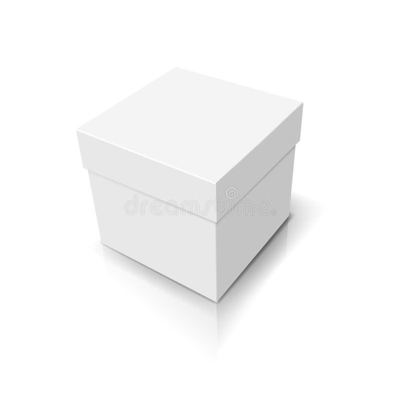 Realistic White Box. for Electronic Device. Vector Stock Vector ...