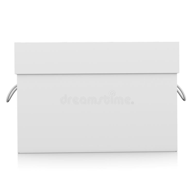 Closed white box stock illustration. Illustration of package - 30946527