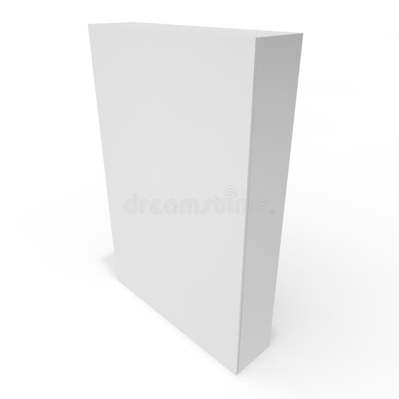 Closed white empty box stock illustration. Illustration of design ...