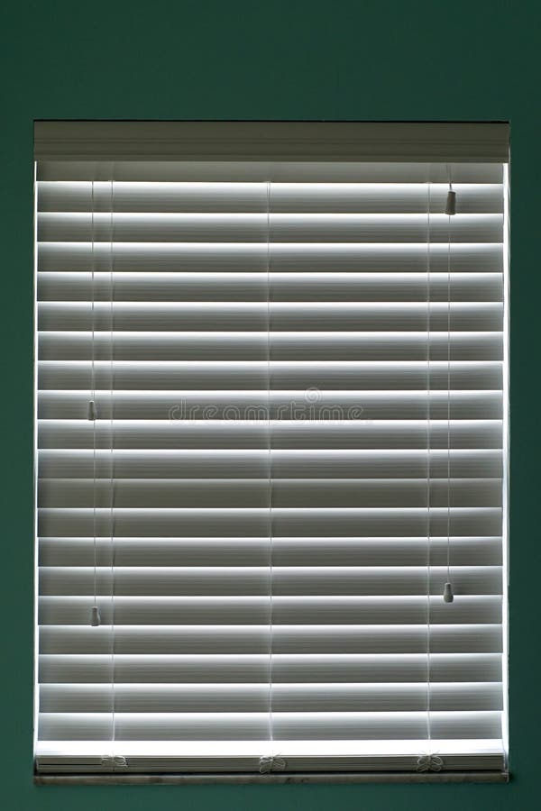 New Window Blinds on Interior Wall Stock Image - Image of windows ...