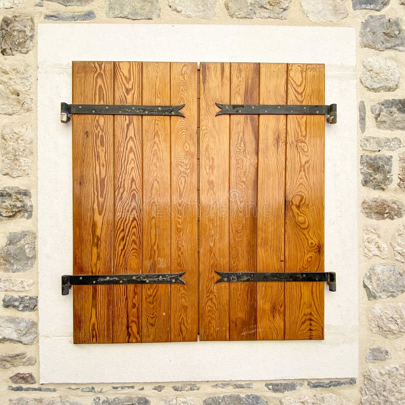 Closed Window Frame on a House Stock Image - Image of antique, retro ...