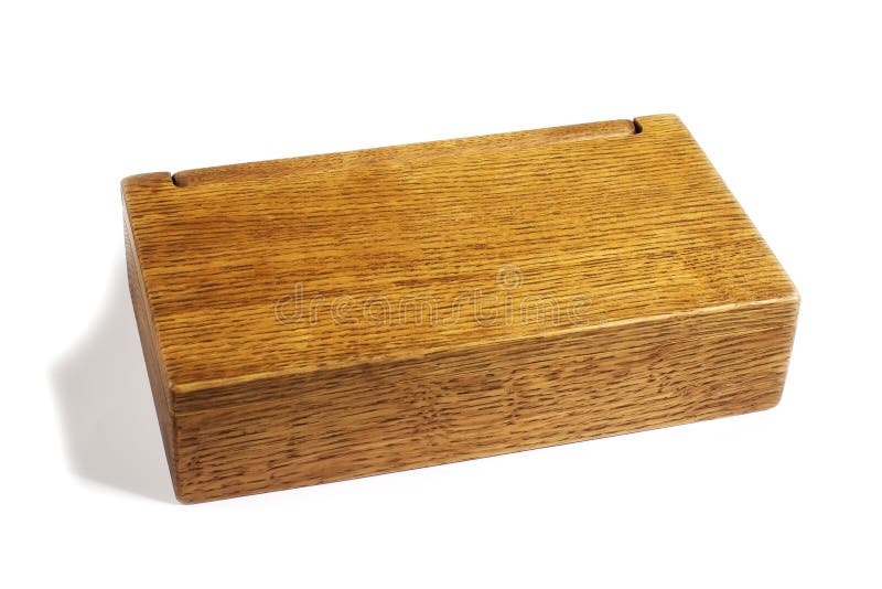 Closed Wooden Box on a White Background Stock Image - Image of crate ...