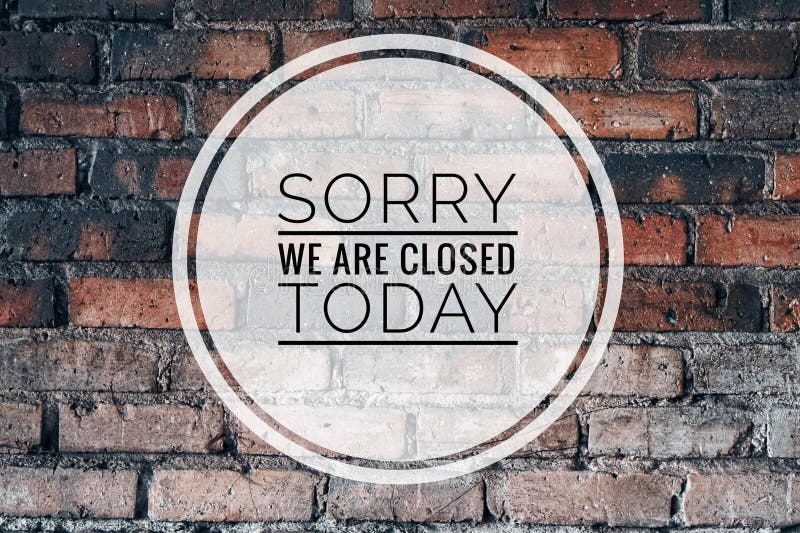 We are closed word signage stock image. Image of closed - 334055287