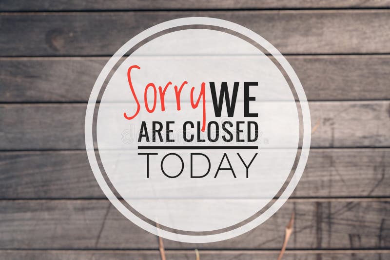 We are closed word signage stock photo. Image of shop - 356321336