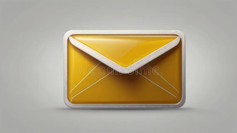 Closed Envelope Icon Representing Email Communication Messaging Stock ...