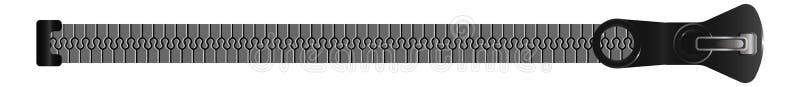 Closed Zipper. Clasp Locker Stock Vector - Illustration of fabric ...