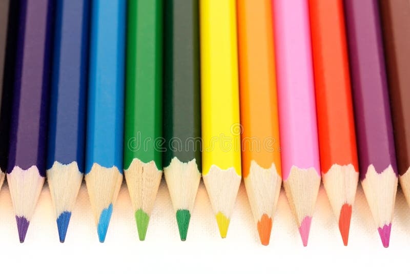 Colored Pencils (primary Colors) Stock Photo - Image of composition ...