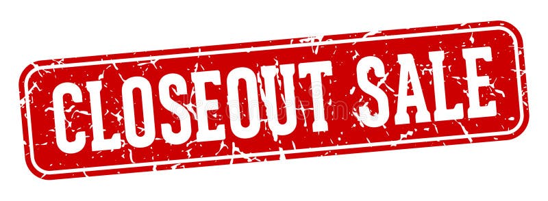 Closeout Sale Rectangular Sign. Closeout Sale Stamp Stock Vector ...