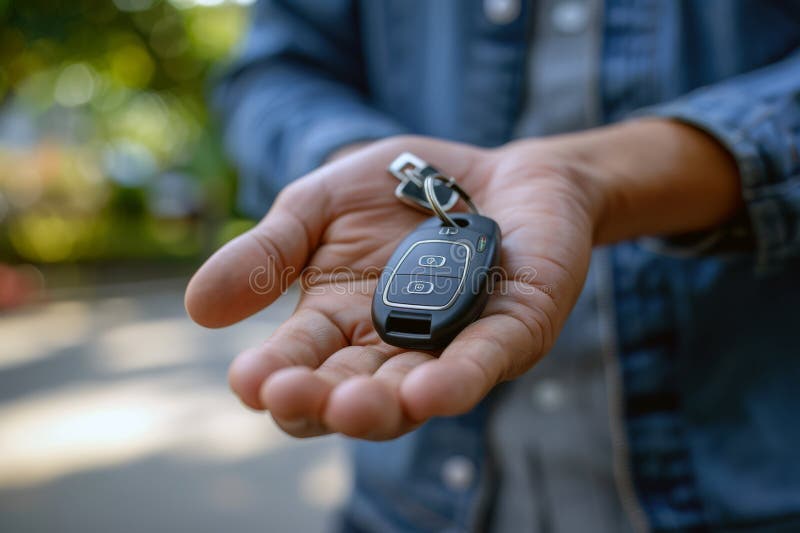 A Closer Look at Car Key Features and Functions Stock Illustration ...