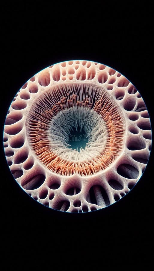 A Closer Look: the Cellular Structure of an Onion Stock Illustration ...