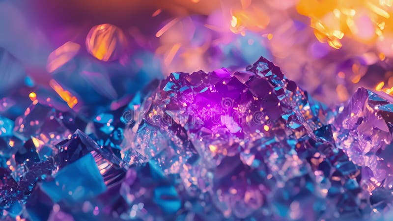 A Closer Look at a Crystals Surface Reveals a Radiant Layer of Tiny ...