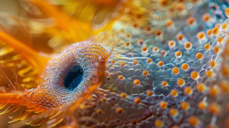 A Closer Look Reveals the Intricate Details and Textures within the ...