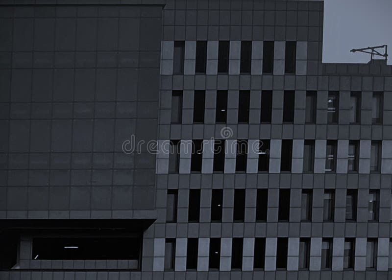 Closer View of a Blue Modern Mirror Building Stock Photo - Image of ...