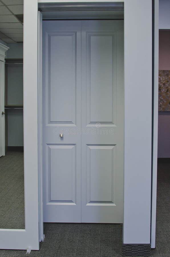 Closet Doors in Side on Display Stock Photo - Image of door, barn ...