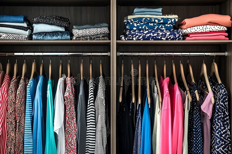 Closet Full Clothes Blue Shirt Left Stock Photos - Free & Royalty-Free ...