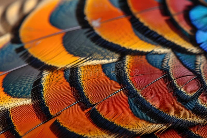 Closeup Abstract Background Image of Colorful Ring-necked Pheasant ...