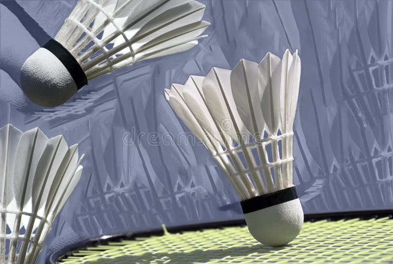 Closeup Abstract Badminton Sport Stock Photo - Image of space, blue ...