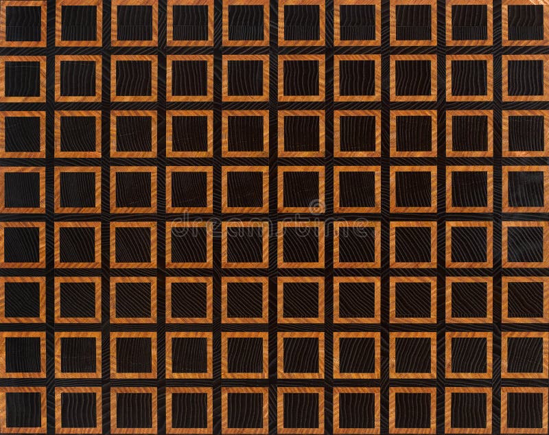 Closeup Abstract Drawing of Squares of Bars of Wood Stock Illustration ...