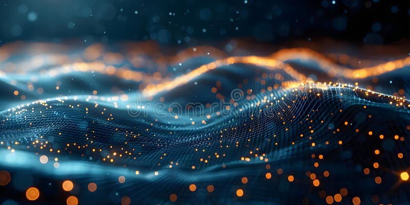 Closeup Abstract Image Showcasing Advanced Technology and Data ...