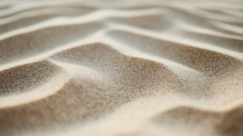 Closeup of Abstract Sand Texture with Smooth, Wavy Patterns Stock ...