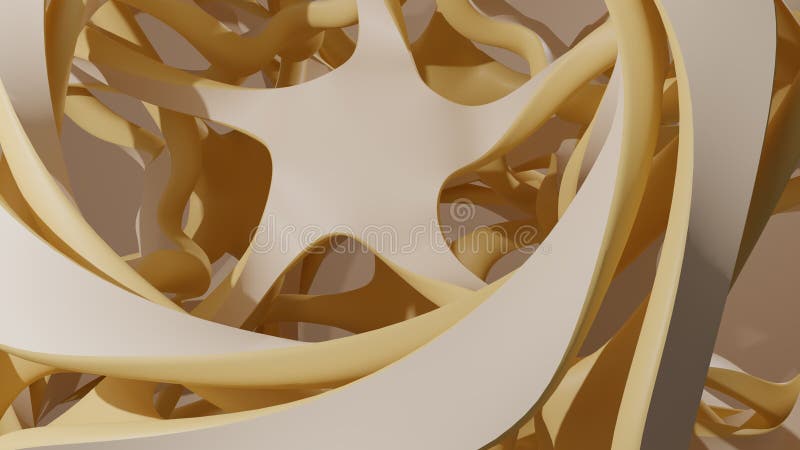 Closeup of an Abstract Structure. 3D Illustration. Stock Illustration ...