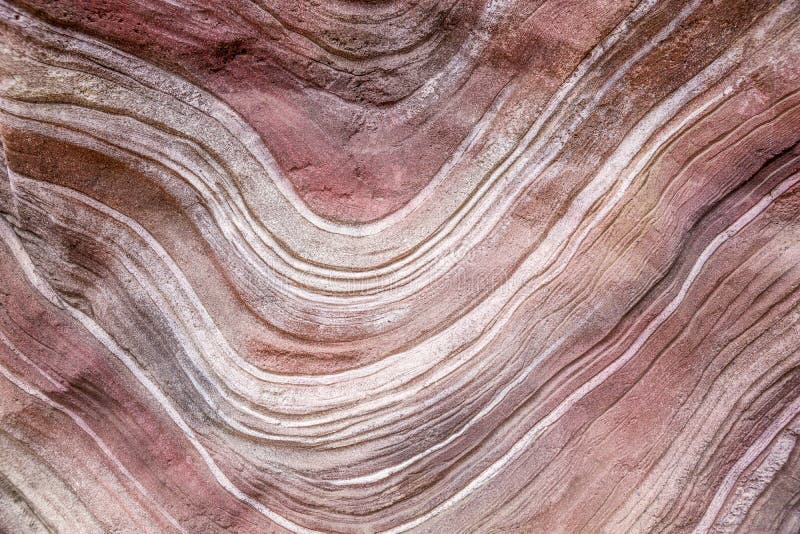 Closeup of Abstract Wave Rock Formation Stock Photo - Image of color ...