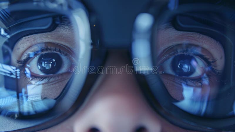 Closeup of the Adjustable IPD Interpupillary Distance Setting on a VR ...