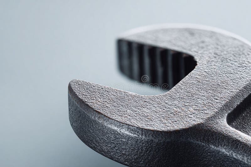 Closeup of an Adjustable Wrench. Depicts Precision, Control, and Repair ...