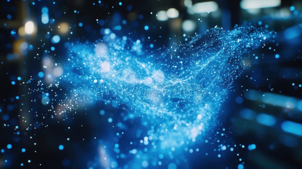 A Closeup Of Advanced Machine Learning Algorithms Being Visualized On A