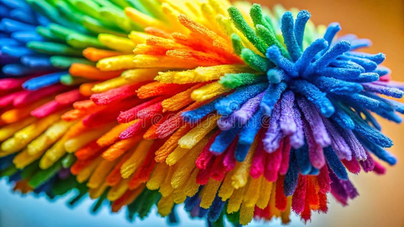 CloseUp Aerial View of a Modern Dusting Tool on a Pristine Surface a ...