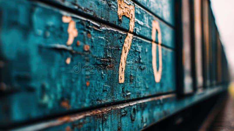 Discover the Intricate Details of a Weathered Train Car, Showcasing ...